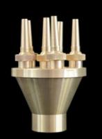 China Brass Concentrating Shooting Dancing Fountain Nozzles 55m3/h Water Flow for sale