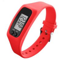 China PDM100 27g LED Display ABS Silicone Wristband Pedometer For Walking for sale