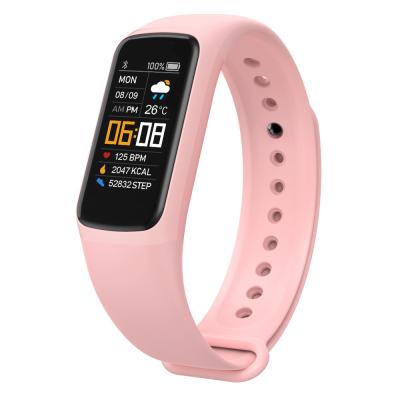 China 0.96 Inch 90mAh Smartwatch Blood Pressure Heart Rate Monitor Pedometer IP67 Sport Watch for sale