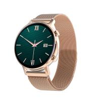 China Nordic nRF52832 1.28 Inch Round Screen Smartwatch with Blood Pressure Monitor BLE 5.0 IP67 for sale