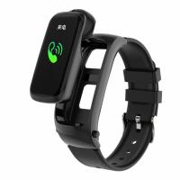 China TY8 1.08 Inch 2 In 1 Wireless 5.0 Bluetooth Headset Bracelet 130mAh for sale