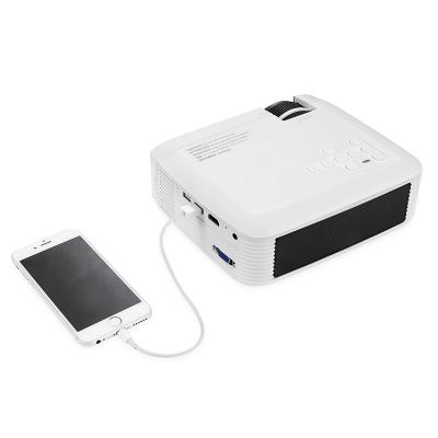 China 1600 Lumen 800x480P Home Theater Projector with HDMI USB VGA Dual Speaker for sale