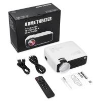 China 1600 Lumen 800x480P Home Theater Projector with HDMI USB VGA Dual Speaker for sale