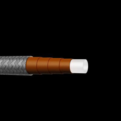 China PTFE Steel Wire Spiral Braided Flexible Hose 1/2 5/8 3/4 1 Inch Lightweight Custom Size for sale