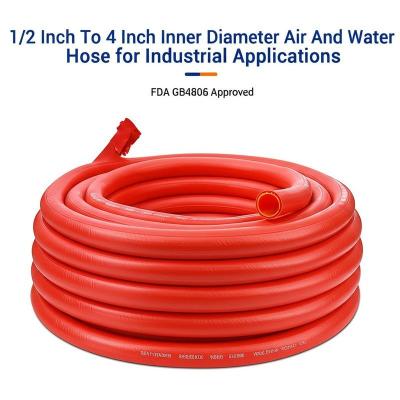 China 1/2 Inch To 4 Inch Inner Diameter Air And Water Hose for Industrial Applications FDA GB4806 Approved for sale