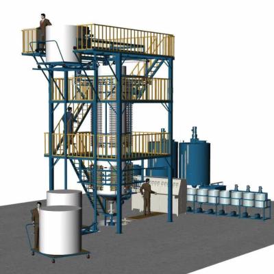China 1.2m Diameter Continuous Foam Production Machine with 8 Chemical Groups for Garment Industry 10-55kg/m³ Density for sale