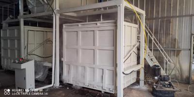 China Rebonded Foam Machine with 2 Moulds for Square Foam Block Production | Pneumatic Conveying System for sale