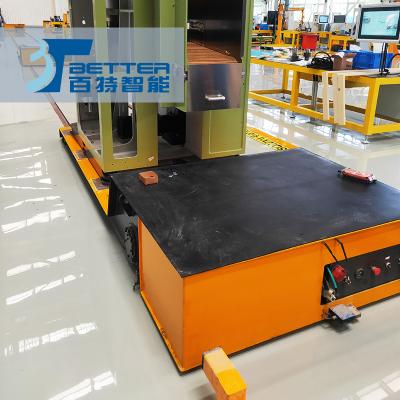 China Motorized Rail Transfer Cart Workshop Transport with Warning Light for sale