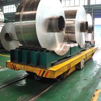 China Rail Guided Coil Transfer Cart for Workshop Heavy Materials Transport for sale
