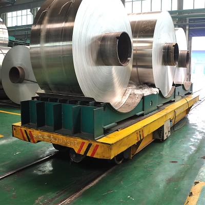 China Rail Guided Coil Transfer Cart for Workshop Heavy Materials Transport for sale