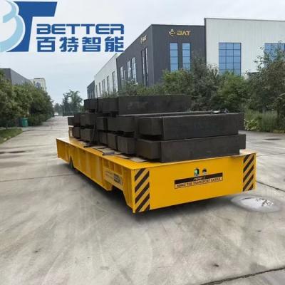 China 10 Ton Mobile Battery Powered Transfer Cart Heavy Duty Material Transportation for sale