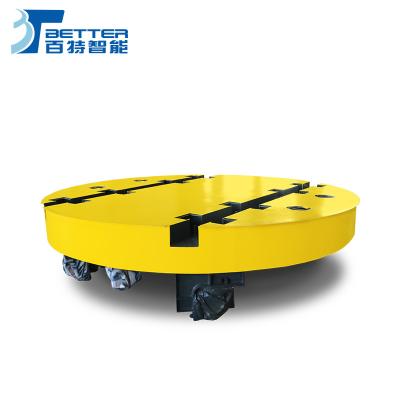 China Motorized Turntable Transfer Cart with 1-300ton Load Capacity, Anti-Explosion, and Heat-Resistant Features for sale