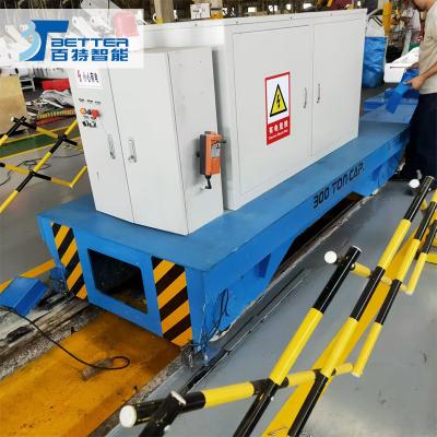 China 100ton Mobile Cable Powered Flat Transfer Cart on Rails for sale