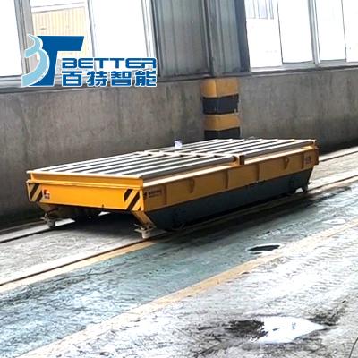 China Battery Electric Flat Trolley on Railroad Cart for sale