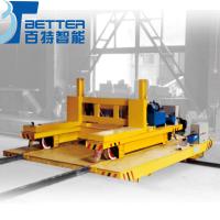 China Heavy Cargo Transport Self-Propelled Rail Flat Transfer Cart Work with Crane for sale