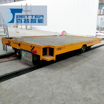 China Stable and Controllable 95Ton Rail Transfer Cart Powered by Cable Drum for Continuous Power Supply in Industrial for sale