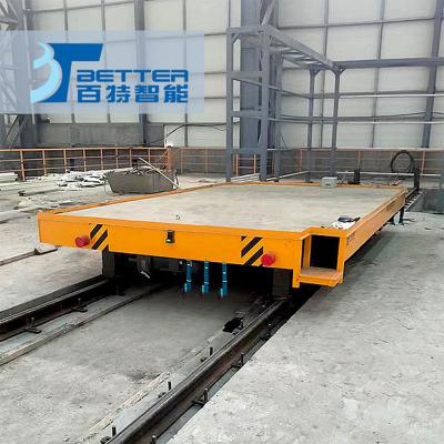 China Heavy Duty Rail Transfer Cart Electric Motorized 130 Ton Capacity for Industrial Material Handling and Steel Coil Transport for sale