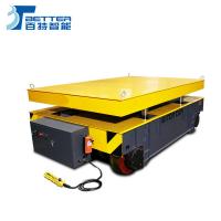 China Flexible Scissor Lift Trackless Transfer Cart with Wireless Remote Control for sale