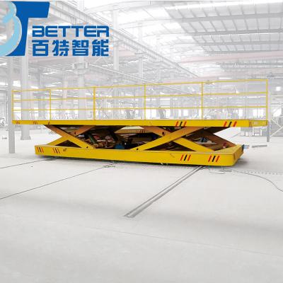 China Hot Selling Wagon Heavy Duty 30t Scissor Lift Transfer Cart for sale
