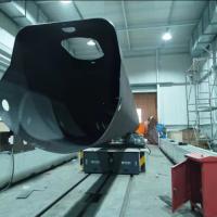 China Custom Workshop Rail Transfer Cart For Smooth And Precise Material Handling for sale