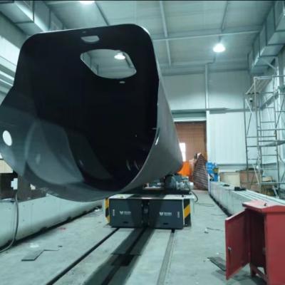 China Custom Workshop Rail Transfer Cart For Smooth And Precise Material Handling for sale