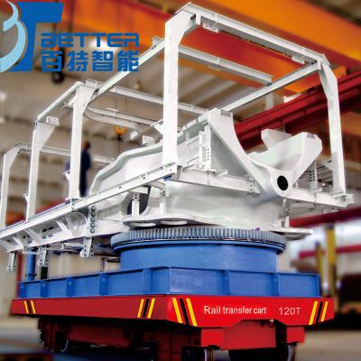 China High Capacity 100 Ton Mobile Cable Powered Material Transfer Carts For Industrial for sale