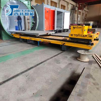 China 150 Ton Rail Transfer Cart With Low Pressure System For Material Transportation for sale