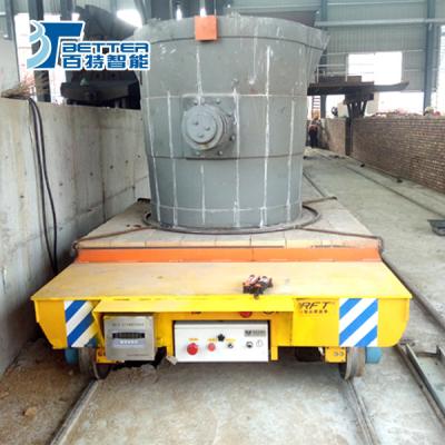 China Heavy Duty Rail Transfer Trolley For Heavy Load Industrial Material Handling for sale