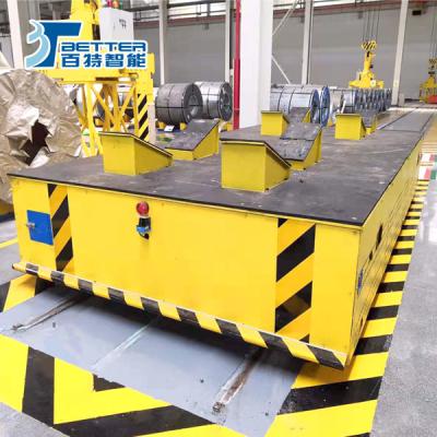 China Electric Trackless Transfer Cart for Industrial Workshop with 20Ton Capacity for sale