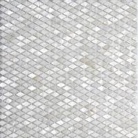 China Handmade Sea Shell Mosaic Tile Rhombus 25x10mm Natural Freshwater Wall Decor for sale