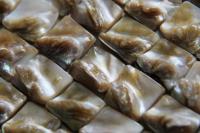 China Handmade Freshwater Shell Mosaic Tile 20x20mm Convex Surface Natural Seashell Wall Decor for sale