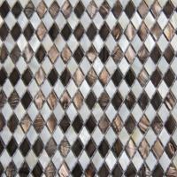 China Handmade Sea Shell Mosaic Tile 12x20mm Mixed Colors Natural Freshwater Wall Mosaic 305x305mm for sale