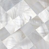 China Handmade Beautiful Sea shell Wall Panel Freshwater Shell Decorating Panel Pieces 20x20mm for sale