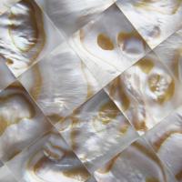 China Handmade Beautiful Sea shell Wall Mosaic Panel Freshwater Shell Decorating Panel 17x17mm for sale
