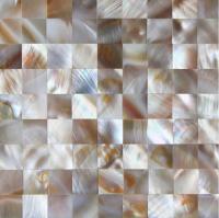 China Handmade Beautiful Sea shell Wall Mosaic Panel Freshwater Shell Decorating Panel 15x15mm for sale
