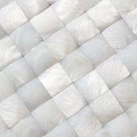 China Convex Surface Beautiful Sea shell Wall Panel Freshwater Shell Decorating Panel 20x20mm for sale