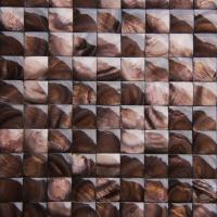 China Convex Surface Beautiful Sea shell Wall Panel Freshwater Shell Decorating Panel 20x20mm for sale