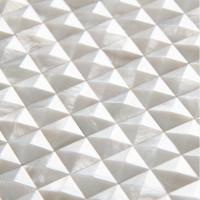 China Convex Pinnacle Surface Sea shell Wall Panel Freshwater sea Shell Decorating Panel 20x20mm for sale