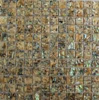 China Handmade Abalone Sea Shell Mosaic Tile 20x20mm Natural Wall Decor 305x305mm for sale