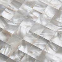 China Handmade Beautiful Sea shell Wall Panel White Butterfly Shell Decorating Panel 15x15mm for sale