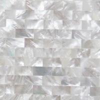 China Handmade Beautiful Sea shell Wall Panel White Butterfly Shell Decorating Panel 10x20mm for sale