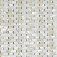 China Natural Sea Shell Mosaic Tile Mixed White Abalone Shell Square Pieces 10x20mm 305x305mm for sale
