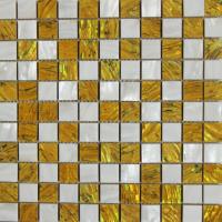 China Freshwater Shell Mosaic Mixed Colored Abalone Shell Square Pieces 20x20mm 305x305mm Sheet for sale