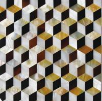 China Yellow Butterfly Shell Mixed Freshwater Shell and Cattle Ear Shell Decorating Wall Panel for sale