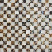 China Natural Sea shell Wall Covering Freshwater Shell Mixed Abalone Shell Decorating Wall Panel for sale