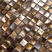 China Handmade Sea Shell Mosaic Penguin Wall Tile 15x15mm Pieces 305x305mm Sheet for sale