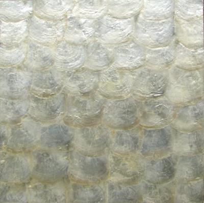 China Natural Sea shell Wall Covering Capiz Shell Decorating Wall Mosaic Panel for Interior for sale