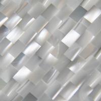 China Natural Sea shell Wall Covering Trochus Shell Decorating Wall Panel Square Piece 6x9mm for sale