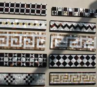 China Natural Sea Shell Border Custom-Made Molding for Wall Covering 1sqm MOQ for sale