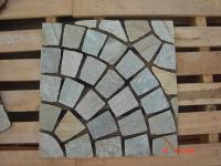 China Natural Yellow Quartzite Flagstone Paving Stone 2cm 3cm Patio Pavers P014 for sale